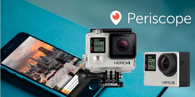 GoPRO y Periscope permiten emitir imágenes en directo